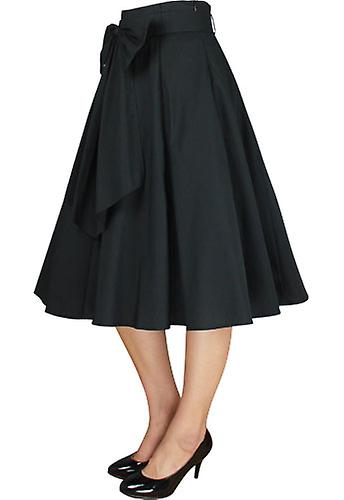 Chic Star Plus Size 1950s Circle Skirt In Black | Fruugo US