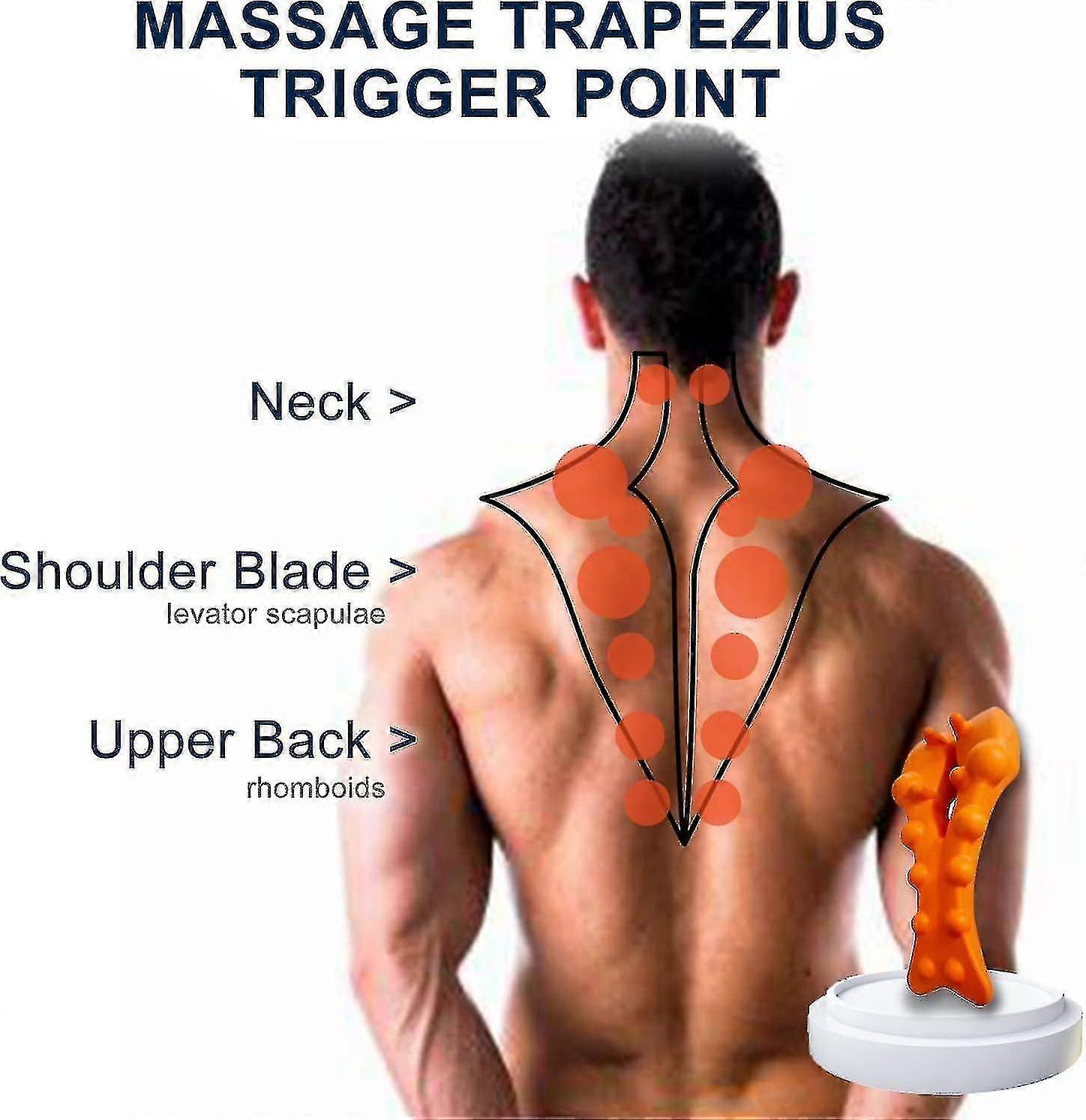 Trapezius Trigger Point Massager, Myofasical Release Neck And Shoulder ...