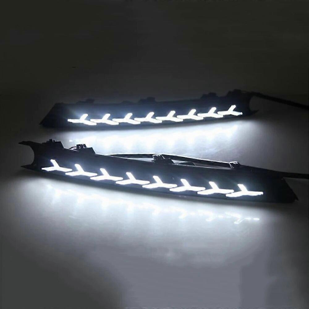 LED DRL Daytime Running Light with Flowing Turn Signal Light Relay Fog Lamp 12V For Mazda CX-5 ...