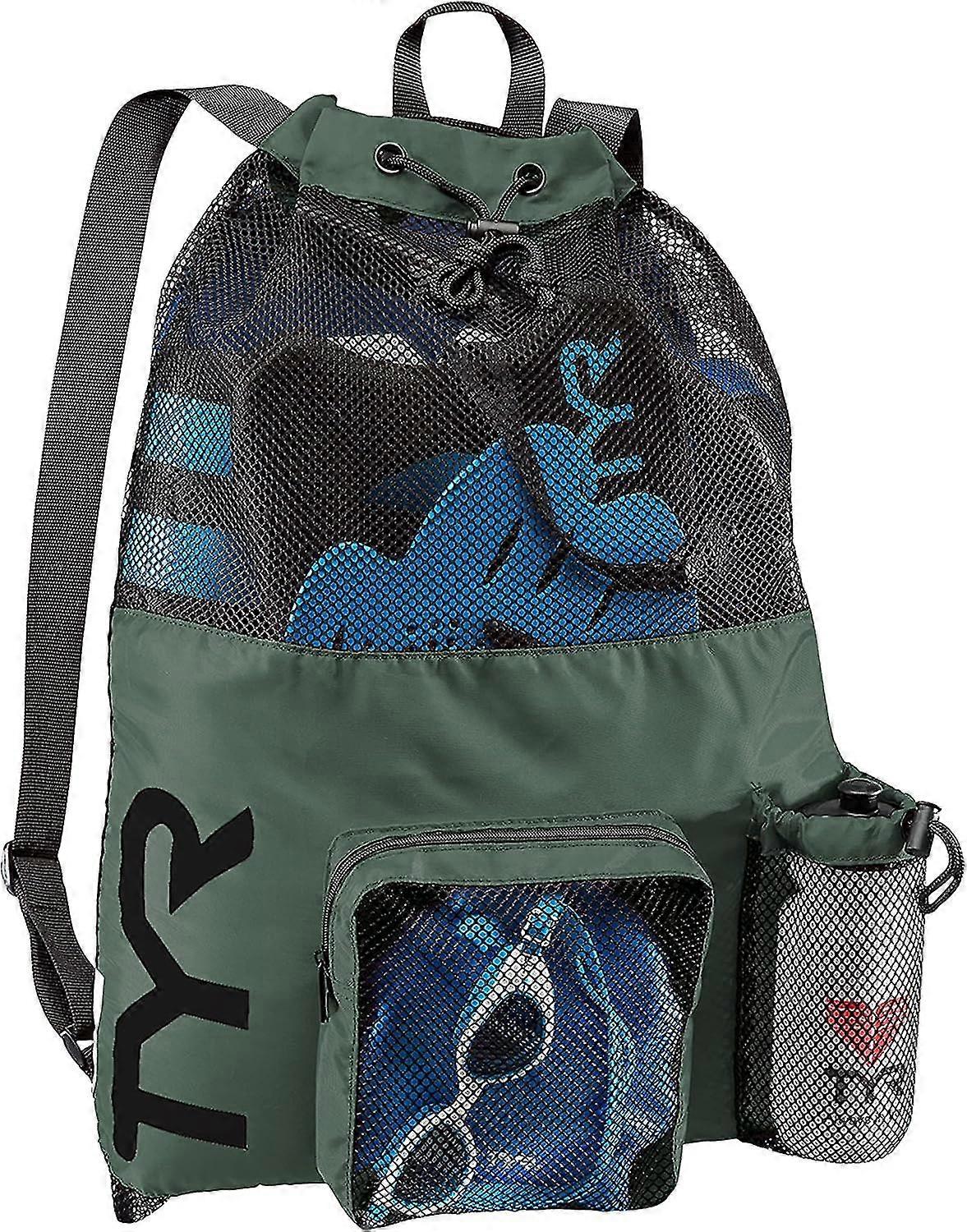 Big Yellow Mesh Mummy Backpack for Gym, Swimming, and Workout Gear ...