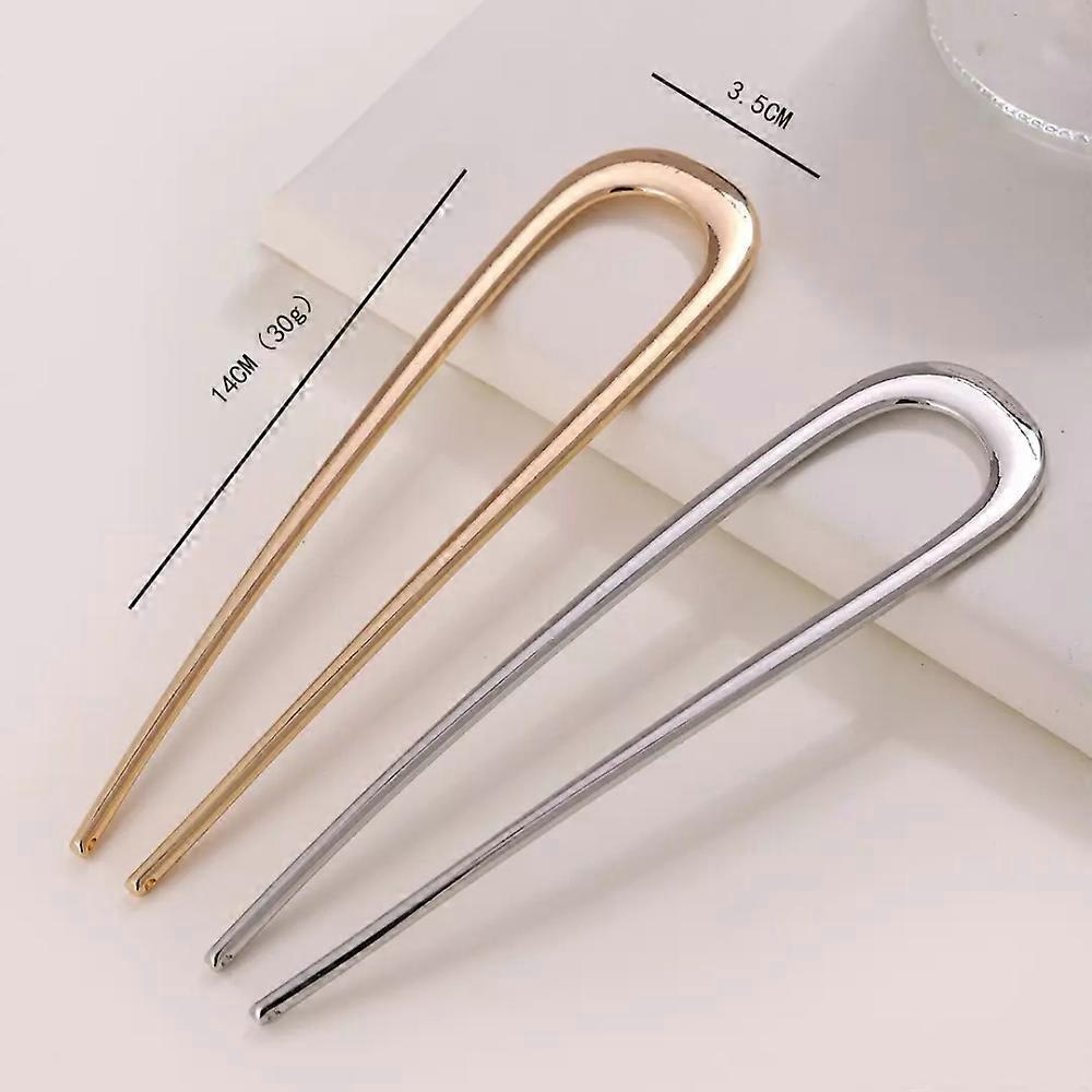 3pcs French Hair Pin, 5.5 Inches U-Shaped Hair Pins French Twist Hair ...