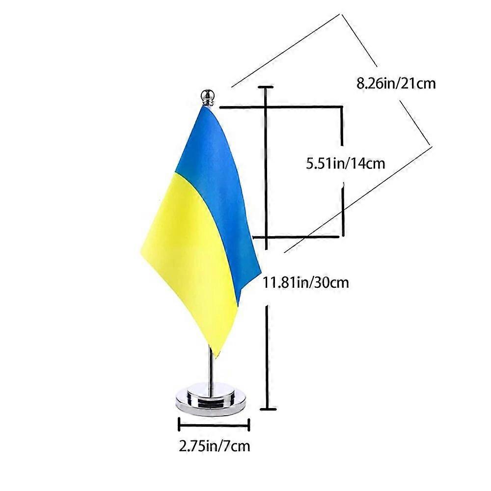 14x21cm Office Desk Flag Of Yemen Banner Boardroom Table Stand Pole The ...