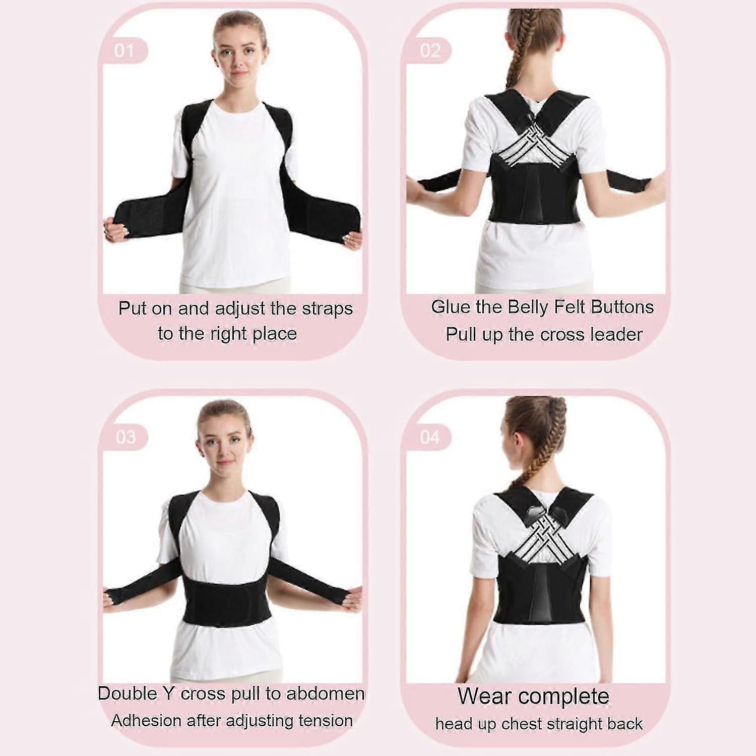 Posture Correction, Back Straightener Posture Corrector For Back, Neck ...