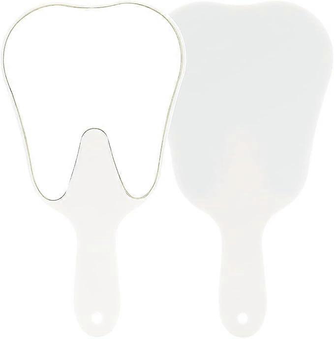 Cute Tooth Shaped Plastic Hand Mirrors Dental Handheld Mirror High ...