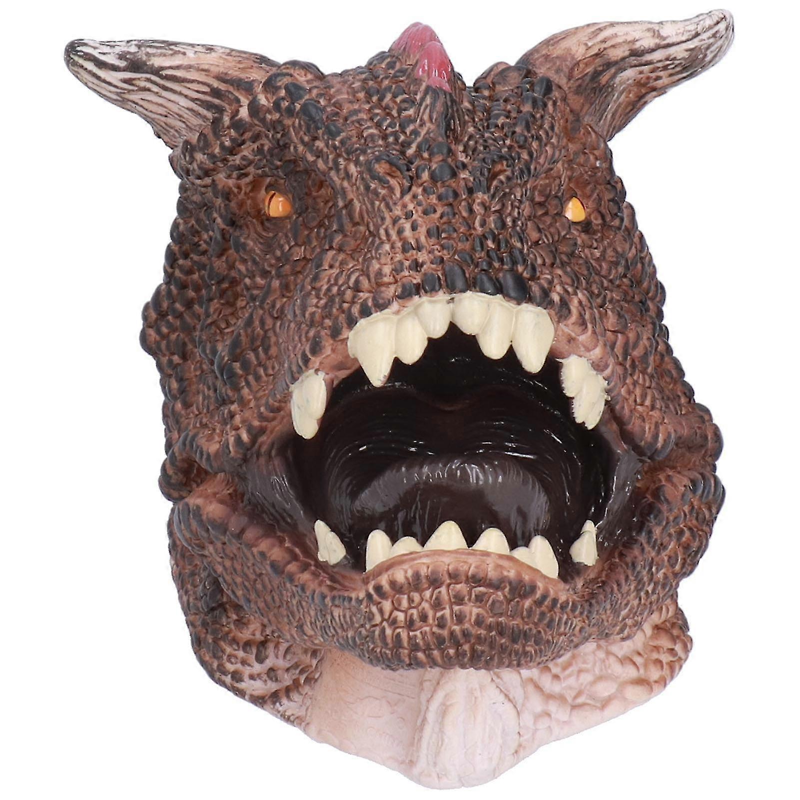 Lifelike Carnotaurus Hand Puppets for Kids - Hand Painted Dinosaur Toys ...