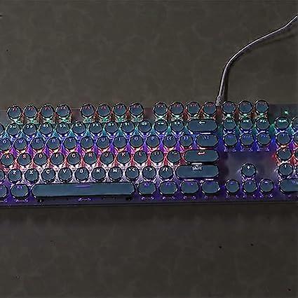 Gaming Keyboard, RGB Backlit 104 Keys Mechanical Wired Computer ...