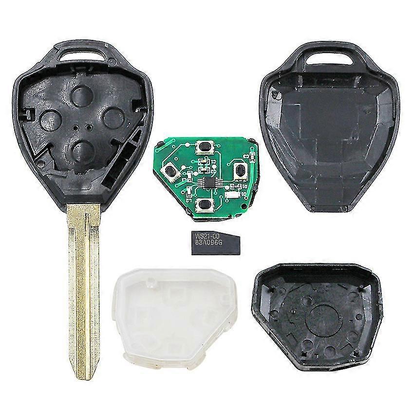 2 Buttons Remote Key 433mhz,8a Chip Inside For Toyota Prado 2015-2018 ...