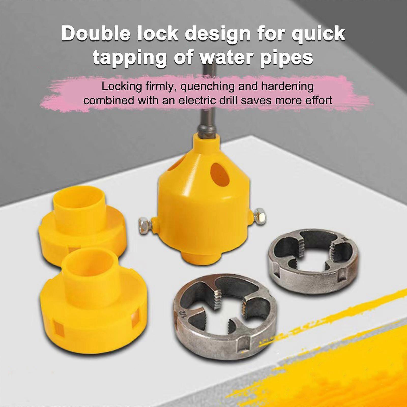 7PCS/SET PVC Thread Maker Tool for Electric Drill - Plastic Pipe Tap ...