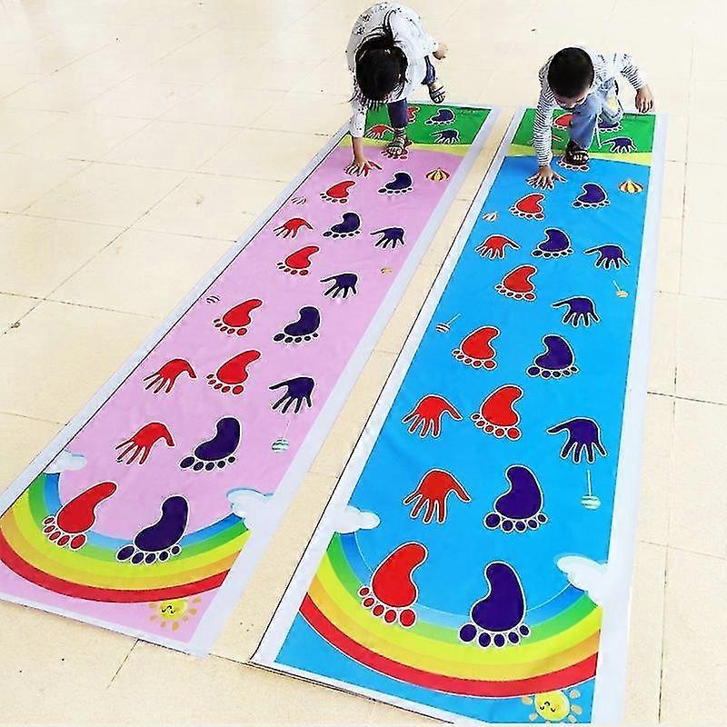 Kids Hand And Feet Game Kids Jumping Carpet Mat Children Jump Lattice ...