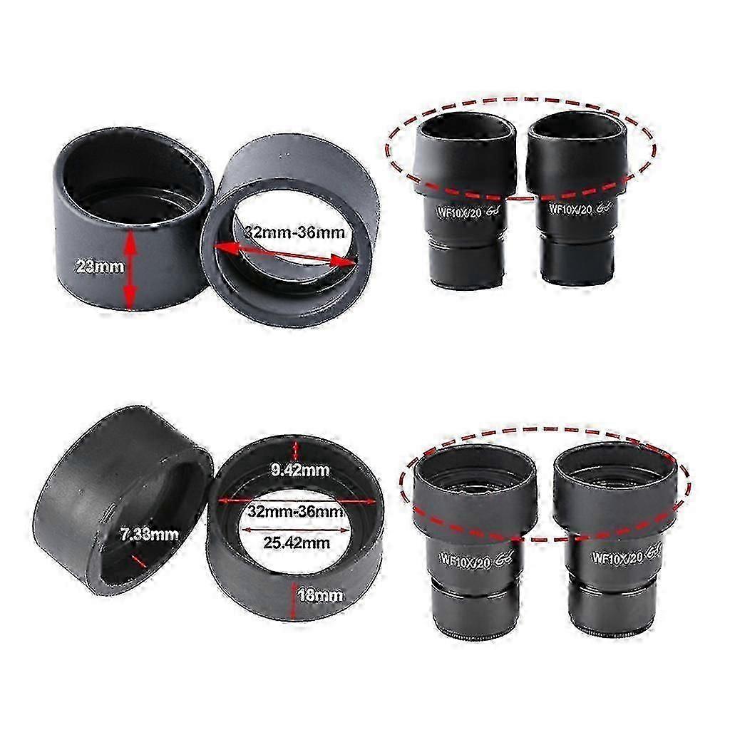Rubber Eyepiece Cover Eyeguards Cylinder Eye Shield Microscope ...