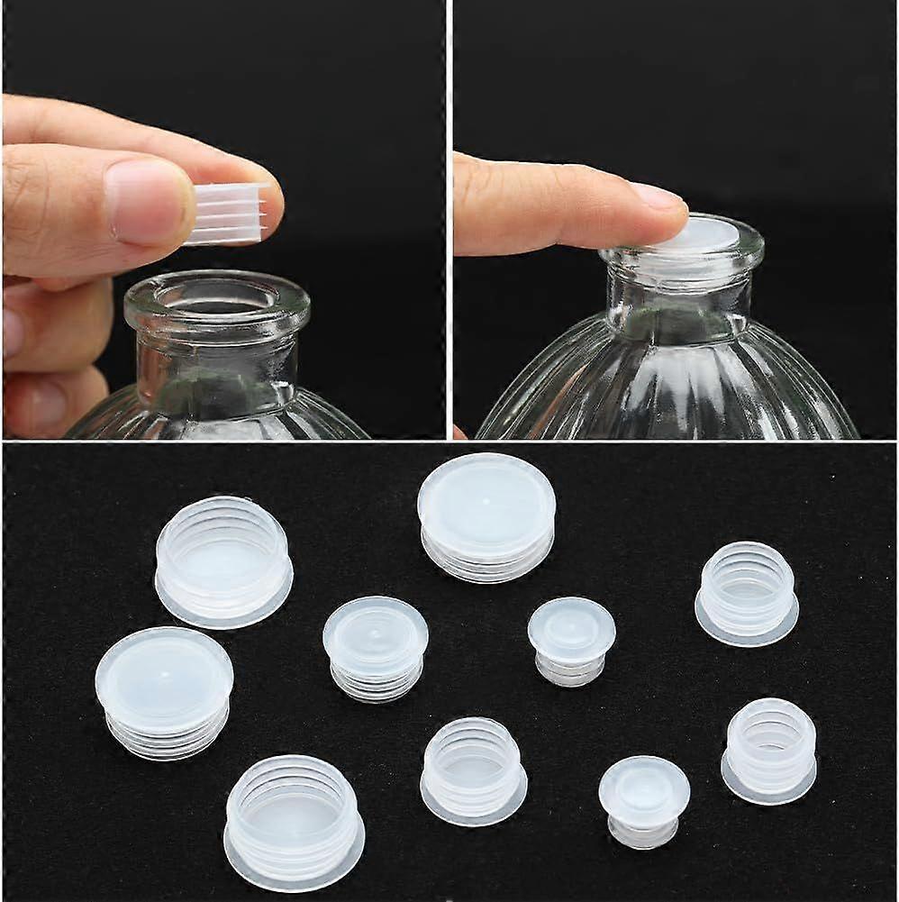 50PCS 5 Sizes Plastic Bottle Salt and Pepper Shaker Stoppers 23/64 to ...