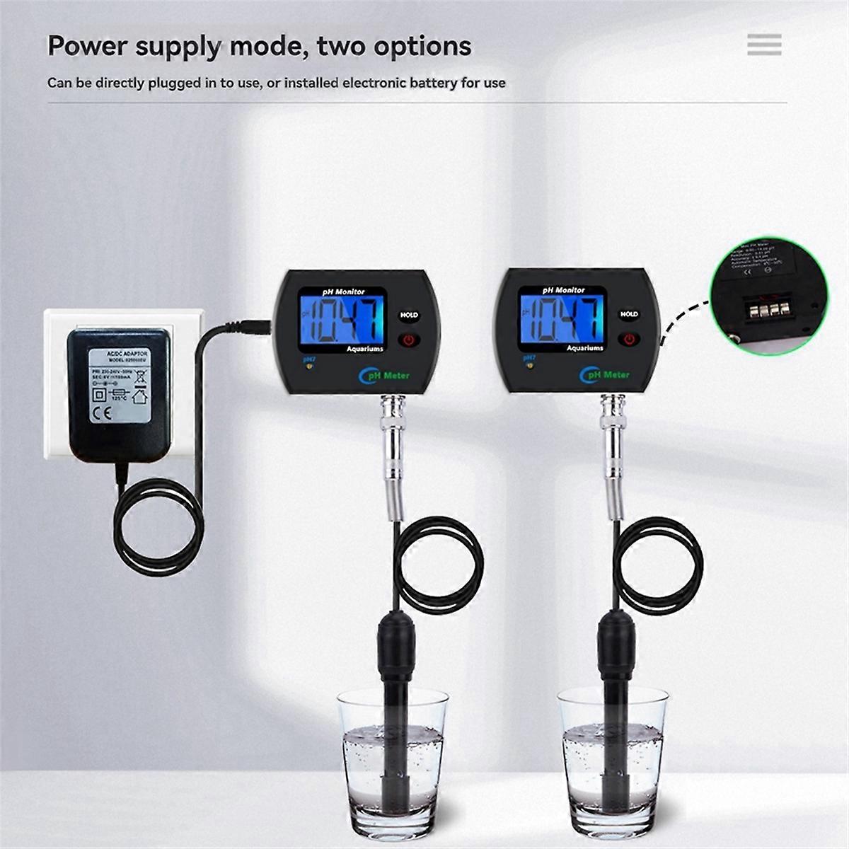 Digital Ph Meter Aquarium Drinking Water Online PH Monitor Professional ...