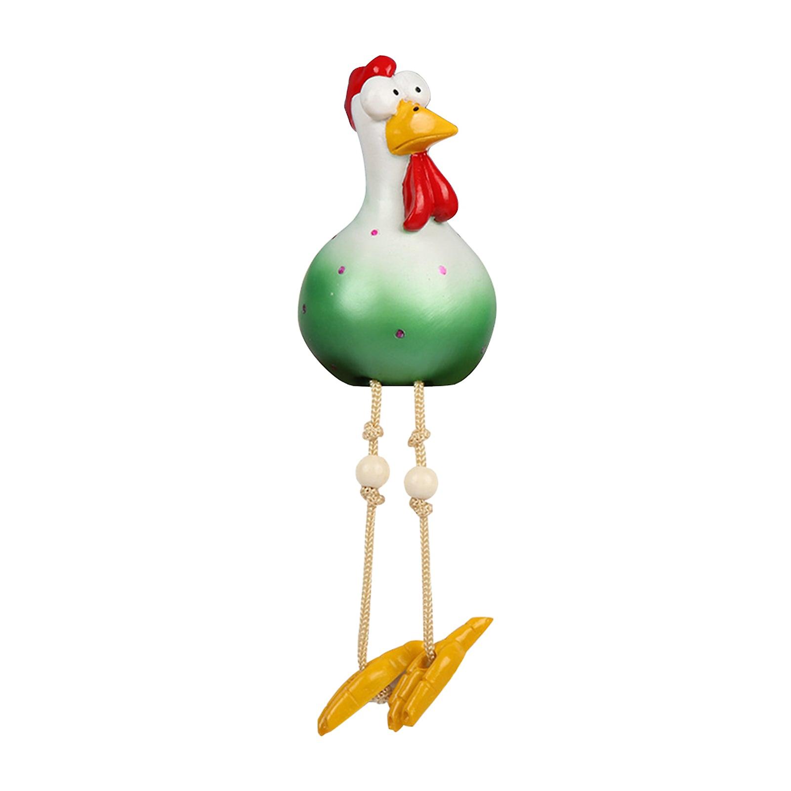 Chicken ornament home resin statue cute cartoon crafts funny fairy ...