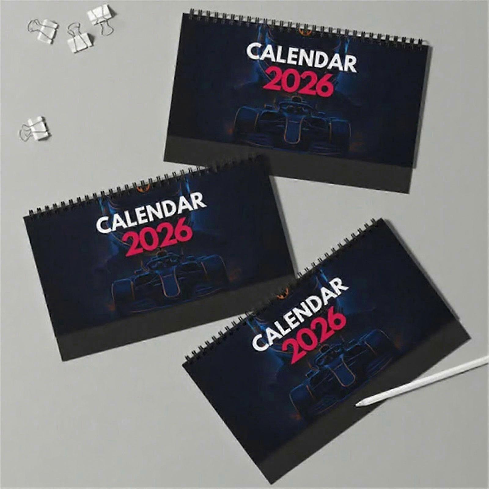 2026 Motorsport Desktop Calendar-Track Design, F1 Fans and Motorsport Enthusiasts | Fruugo UK