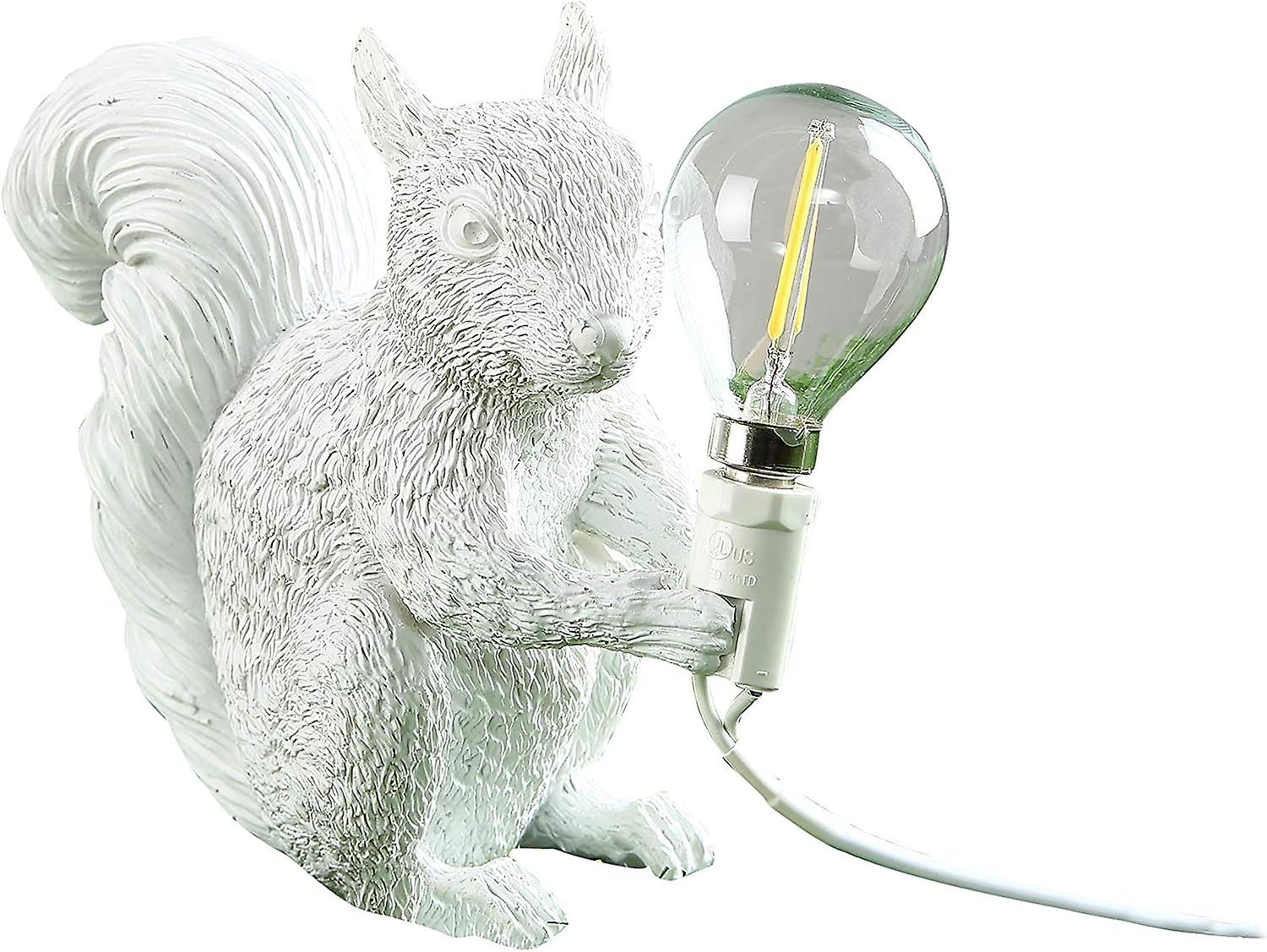 Modern Resin Squirrel Table Light, Resin Squirrel Lighting Fixture For Living Room, Bedroom ...