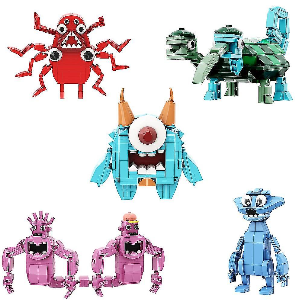 Gobricks Garten Of Banban Bricks Game Green Headed Monster Flamingo Moc ...