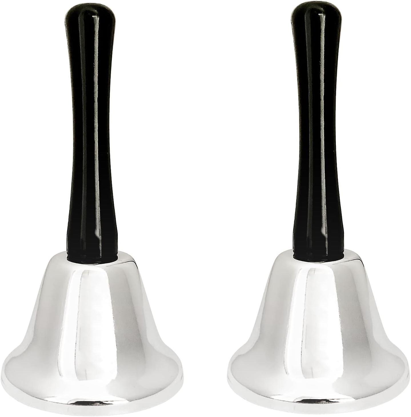 2 Pack Hand Bell - Silver Call Bell With Handle - Call For Pets ...