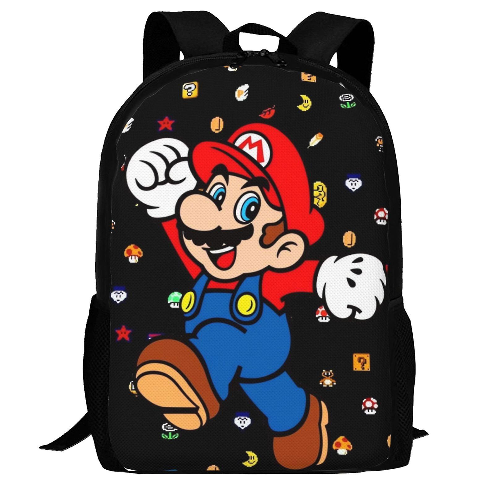 Super Mario Backpack,3d Print Laptop Backpack Lightweight Casual ...