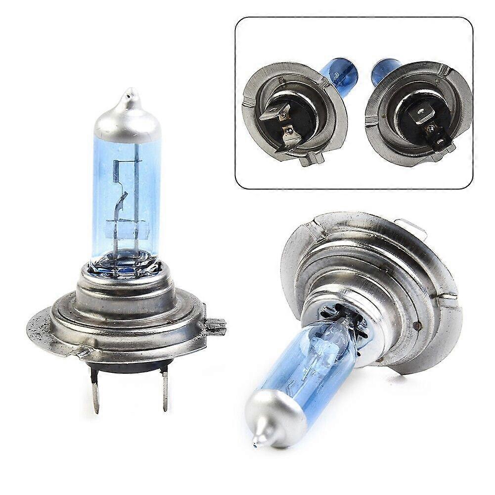 12V H7 100W Xenon White 6000k Halogen Car Head Lamp Globes Bulbs 1 pair ...