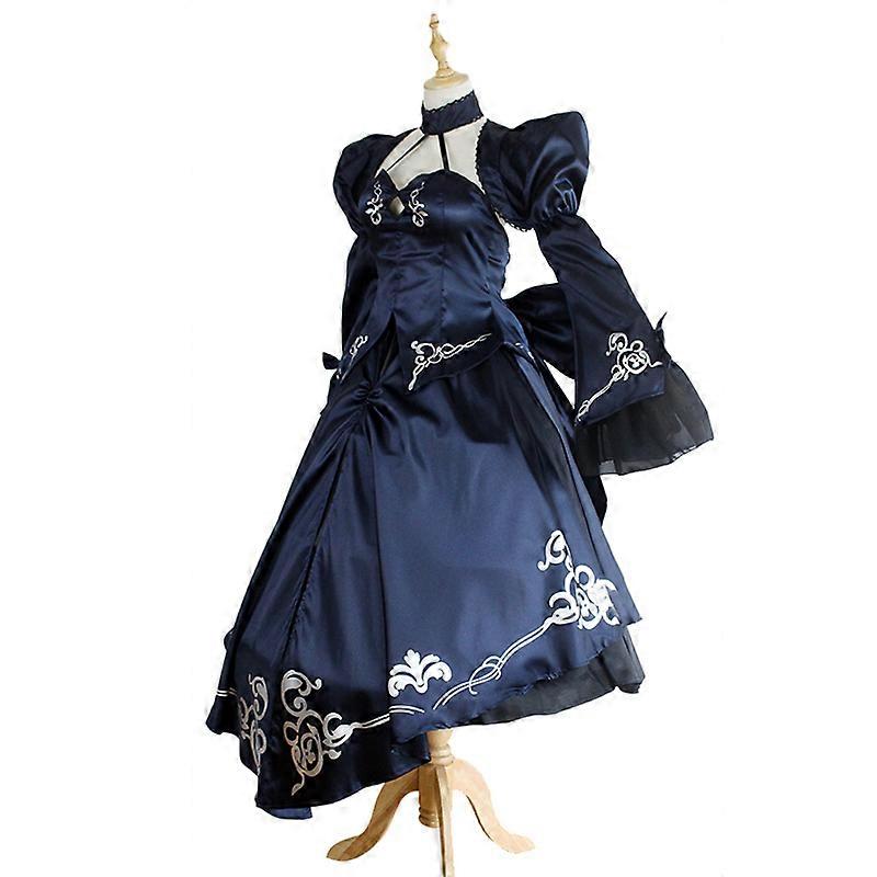 Hot Game Fate Stay Night Alter Saber Cosplay Costume Halloween Carnival ...