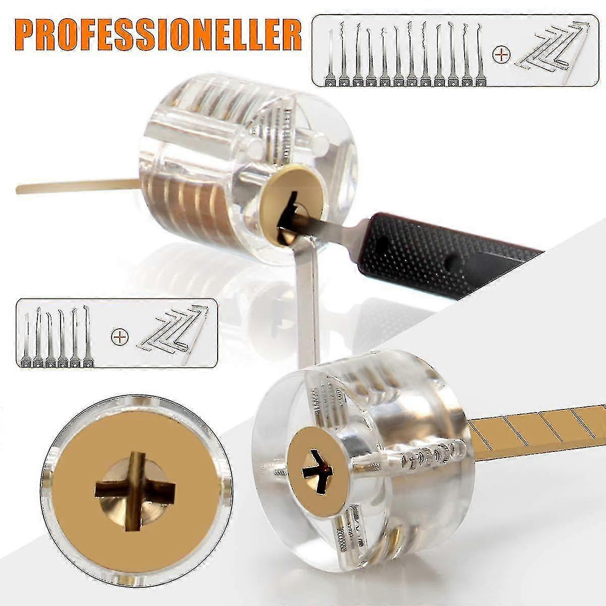 Locksmith Training Lock Set 30pcs Transparent Lock For Lockpick ...