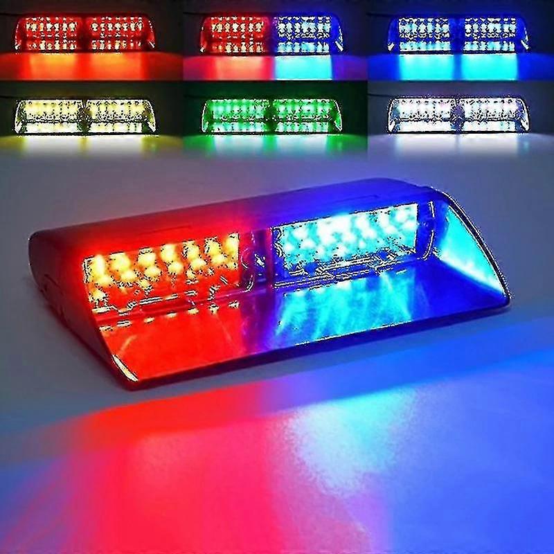 Police Lights Car Led Strobe Light Red/blue Amber/white Signal Lamps ...