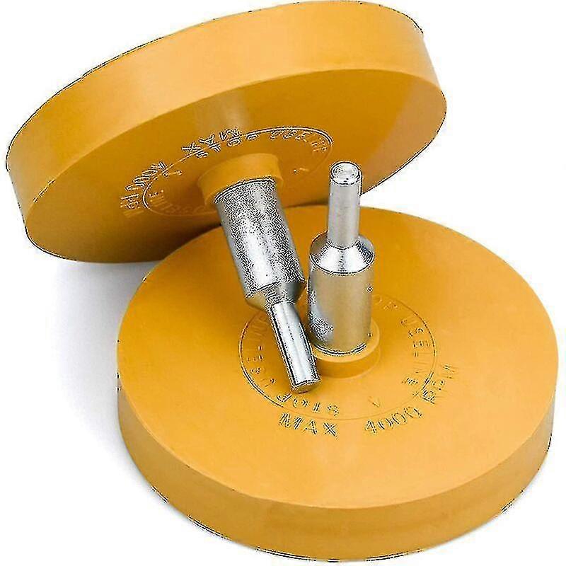 2pcs Car Body Eraser For Ornaments 88mm Wheel Rubber Eraser Drill Disc ...