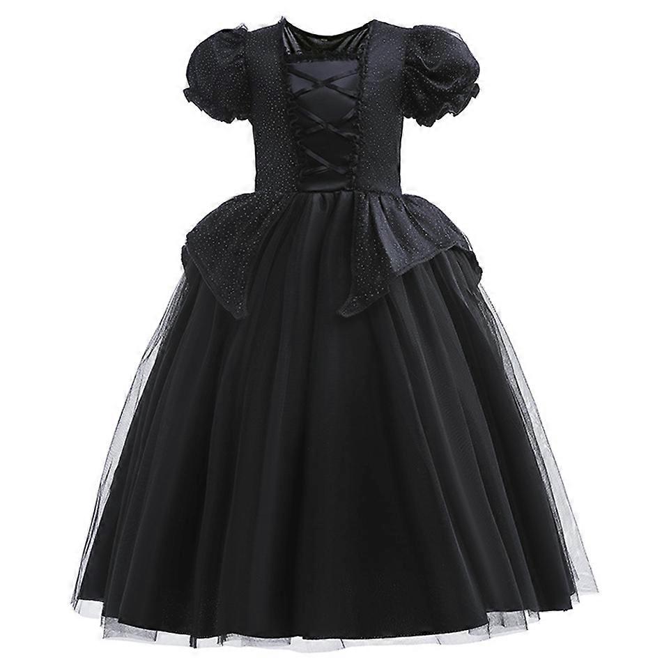 Disney Girls Maleficent Dress Children Evil Queen Fairy Halloween ...