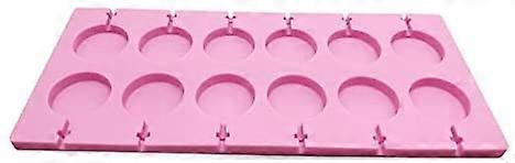 Round Lollipop Molds Chocolate Hard Candy Silicone Mold With 25Pcs/Pack ...