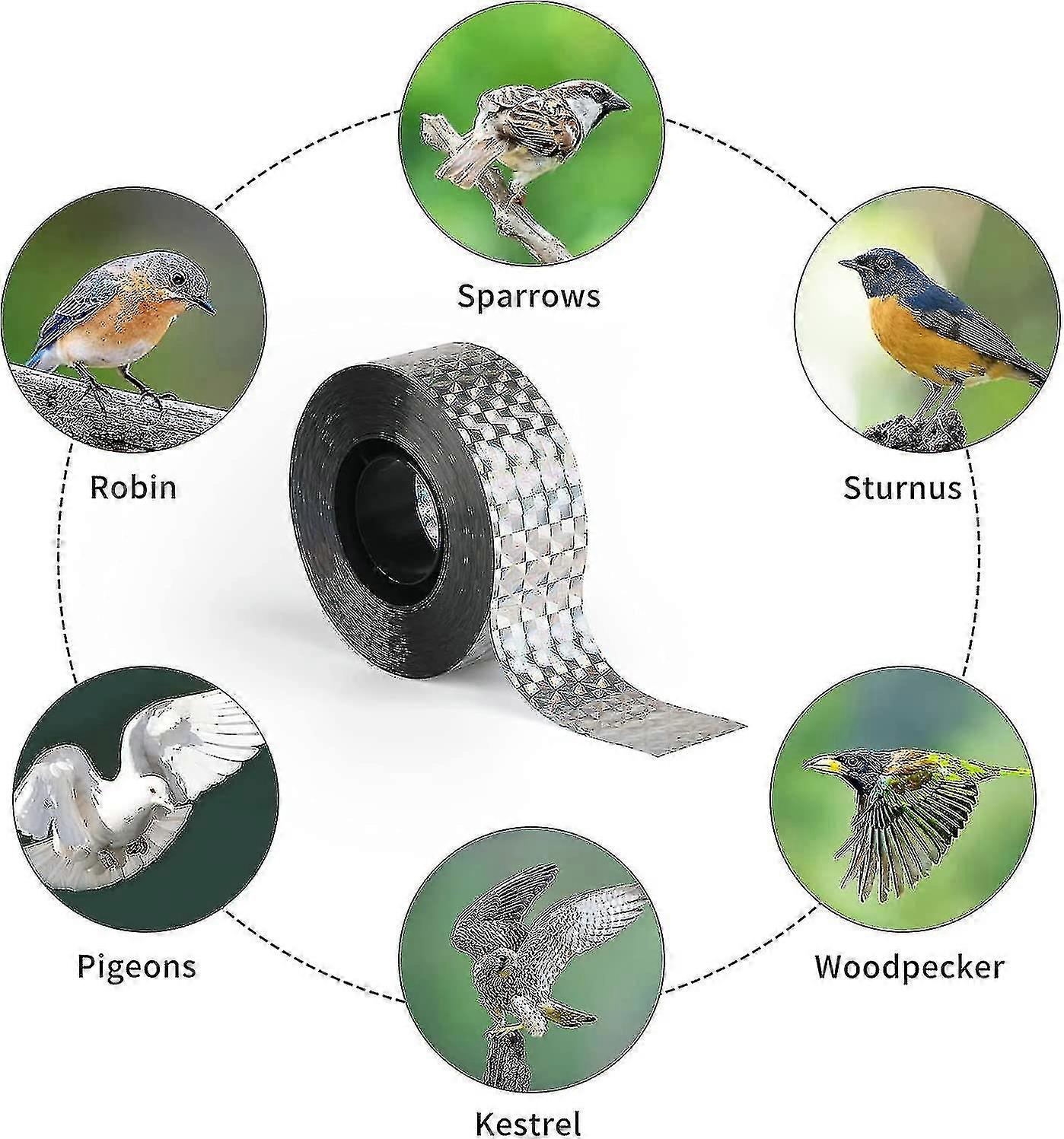 Bird Repellent Tape Bird Repellent Tape Bird Repellent Tape Scarecrow ...