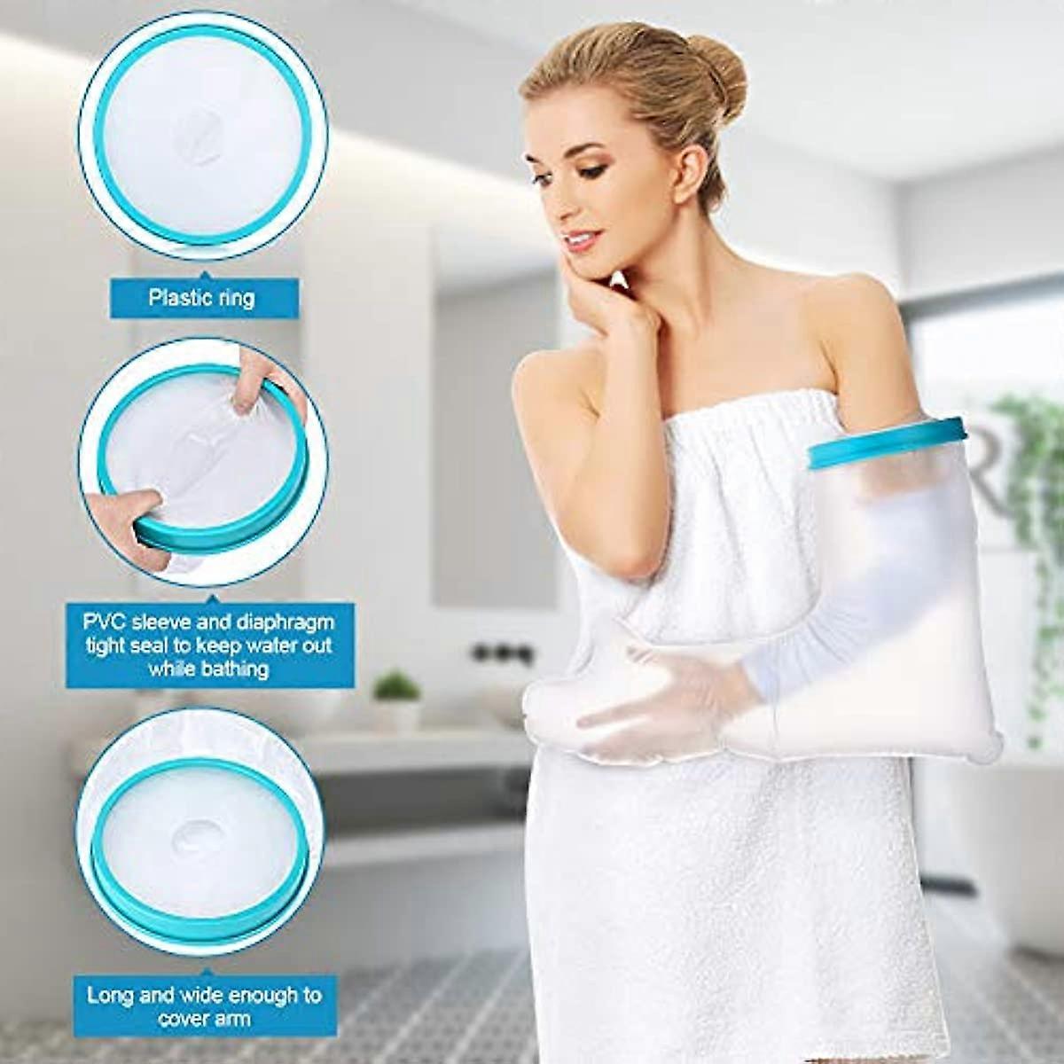 Full Arm Cast Cover for Shower Adult Waterproof Cast Protector and ...