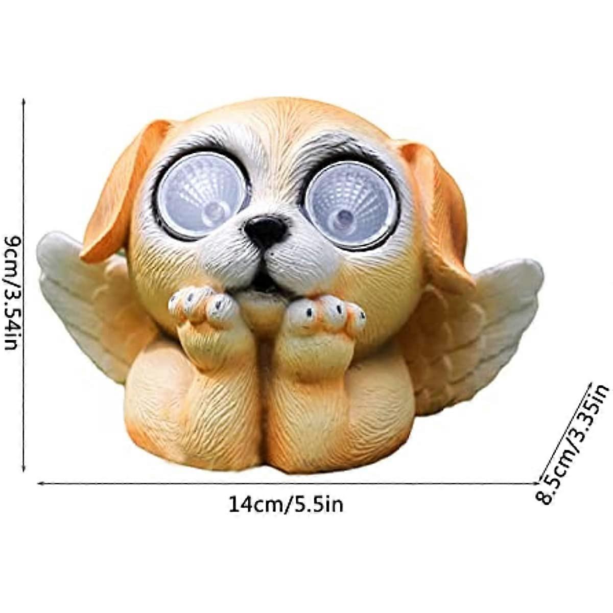 Solar Garden Decoration Figures Animal Figure with LED Solar Eyes LED ...