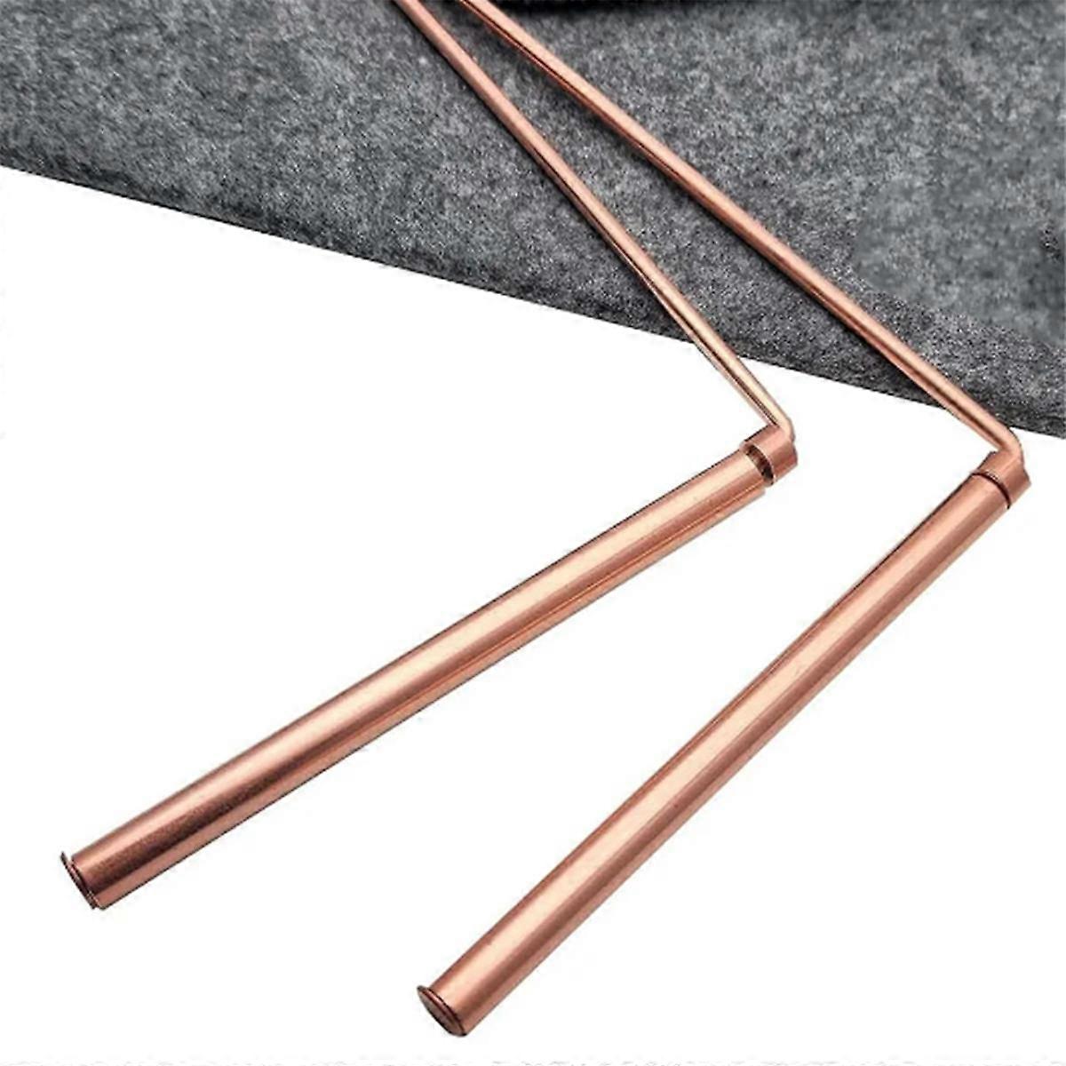 2pcs Pure Copper Metal Detector Rod Water Witching Portable Dragon ...