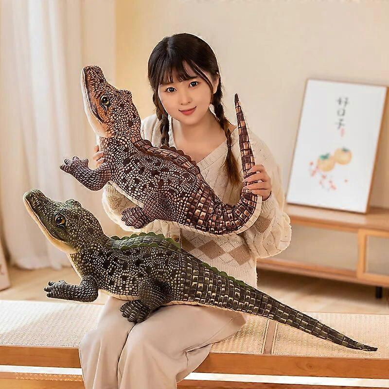 100cm Simulation Crocodile Plush Toy Lifelike Alligator Pillow Soft ...