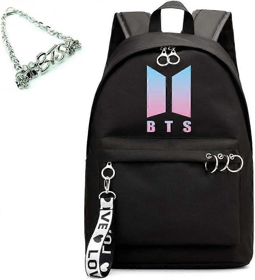 Kpop Fashion BTS Backpack Colleage Bookbag School Bag Jimin Suga Jin ...