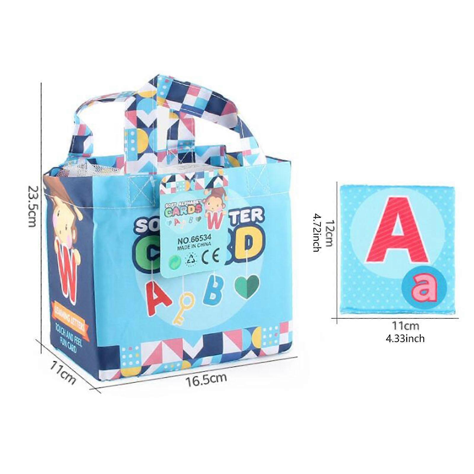 Soft Alphabet Cards for Baby Portable Abc Alphabet Cards for Infants ...