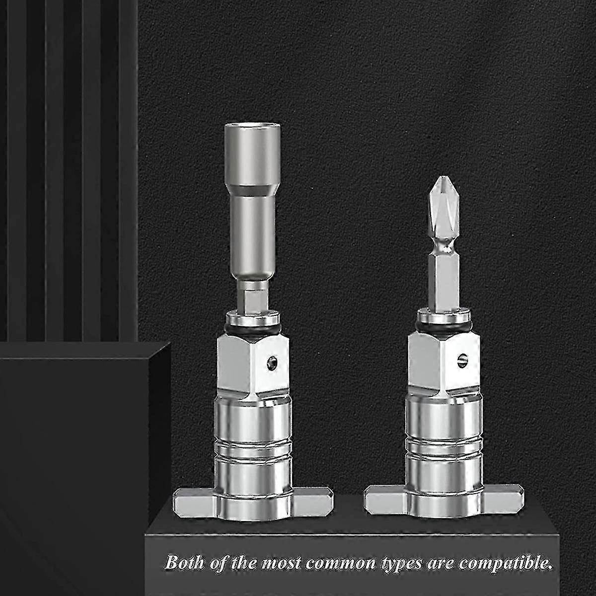 1/2-inch Square to 1/4-inch Hex Impact Driver Anvil Assembly in Drill ...