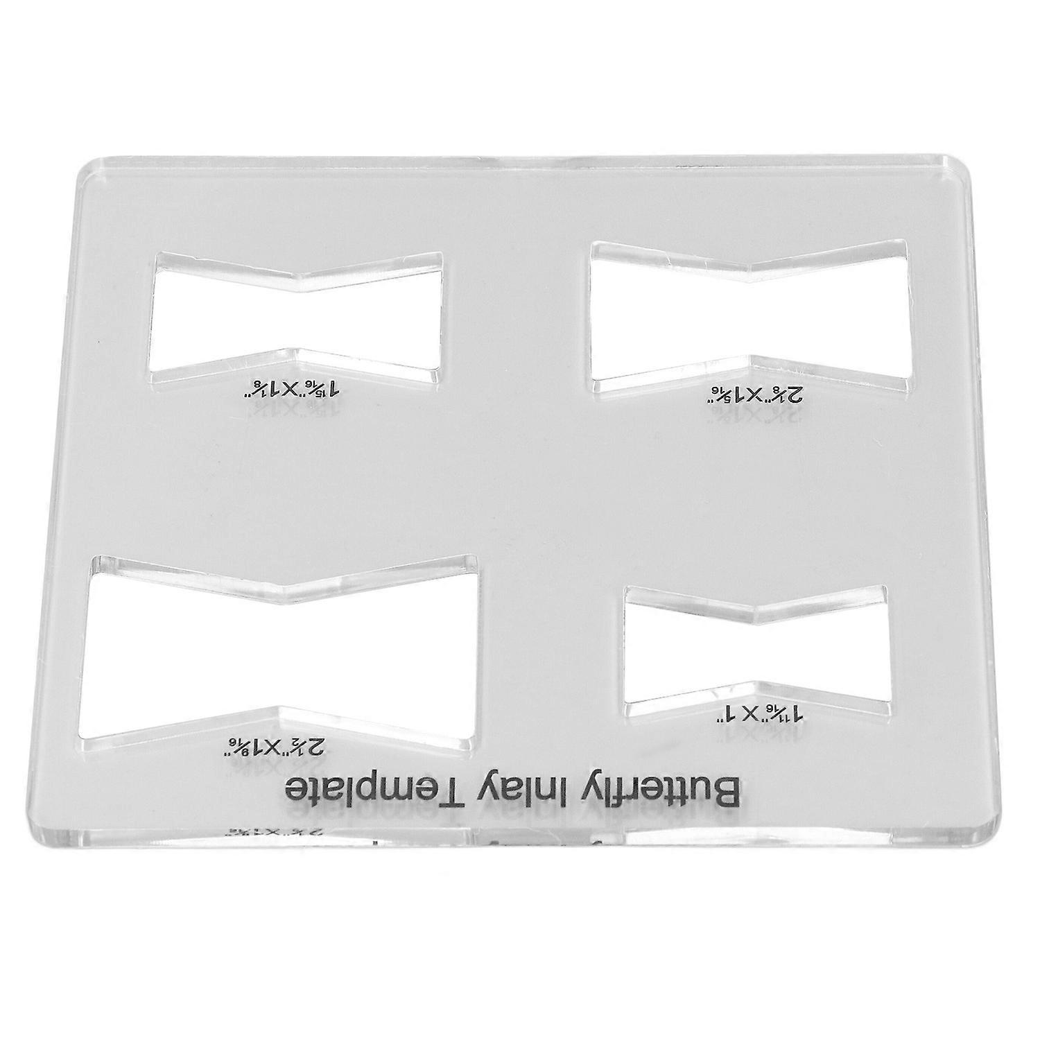 Butterfly Inlay Template Acrylic Bowtie Router Template for Woodworking ...