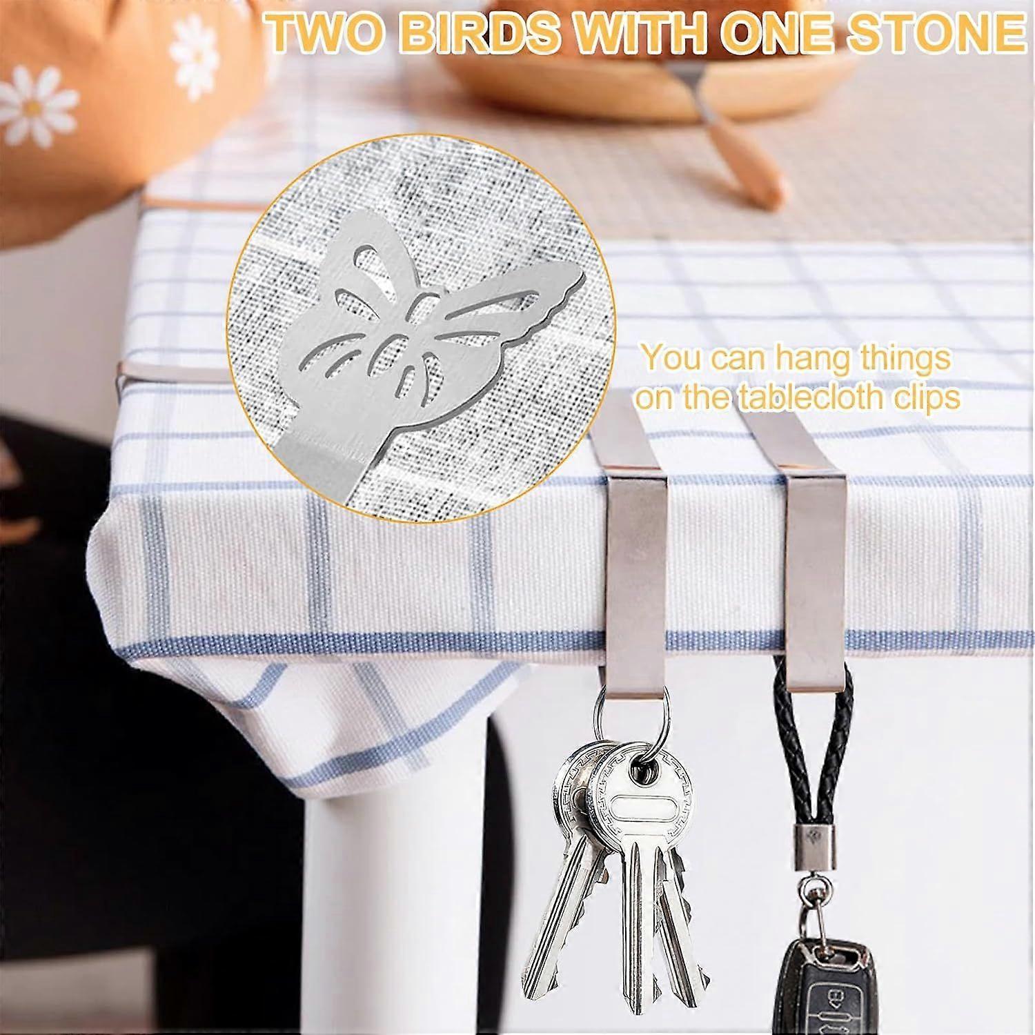 12 Pieces Outdoor Tablecloth Clips 7 x 4 cm Thick Non-Slip Tablecloth ...
