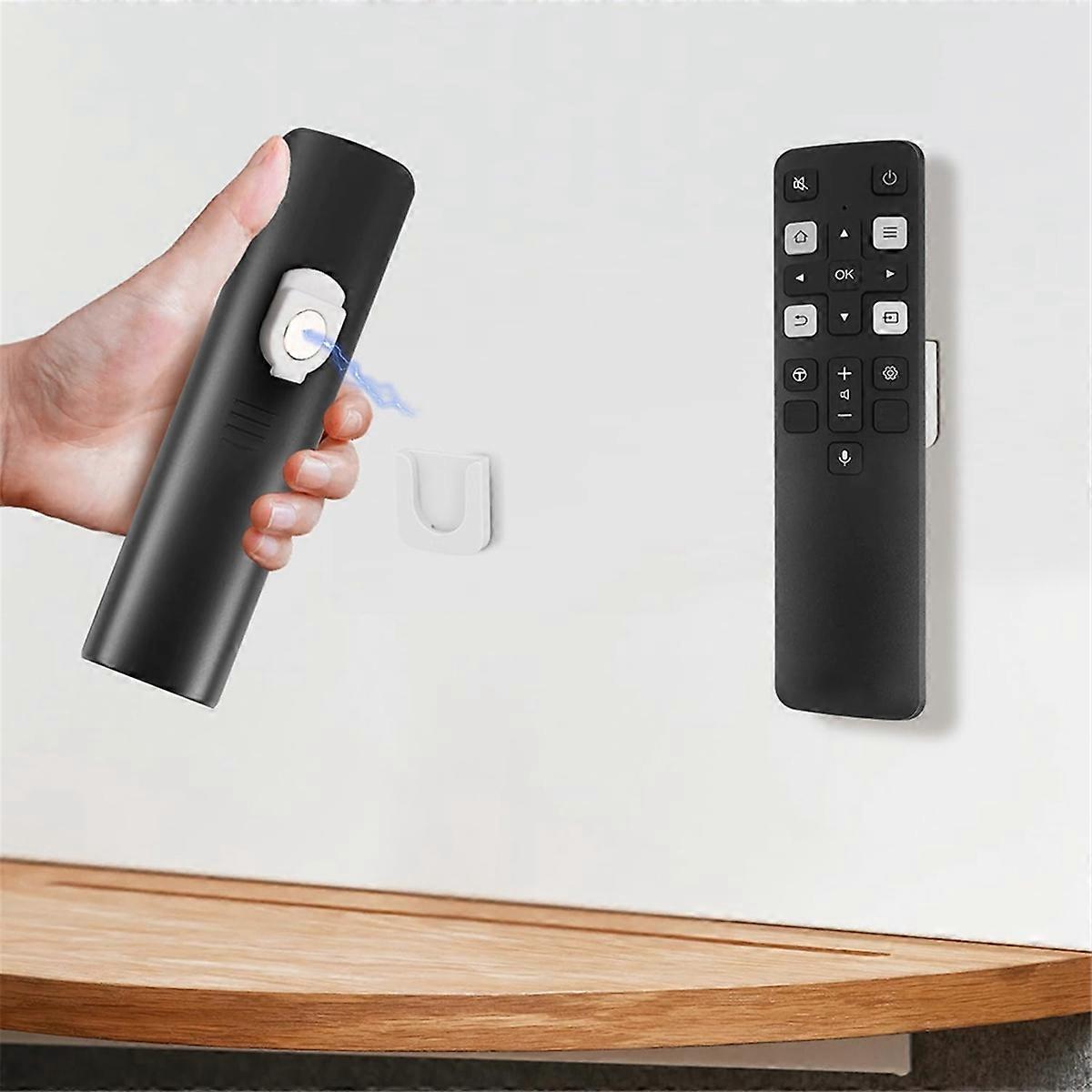 8Pcs Magnetic Remote Control Holder, Self-Adhesive White Remote Holder ...