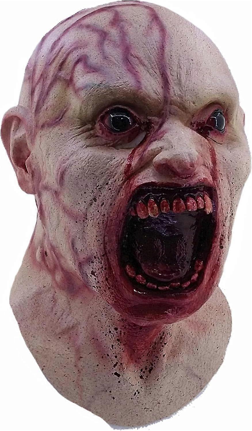 Infected Zombie Mask - Realistic Bloody Design for Halloween Costumes ...