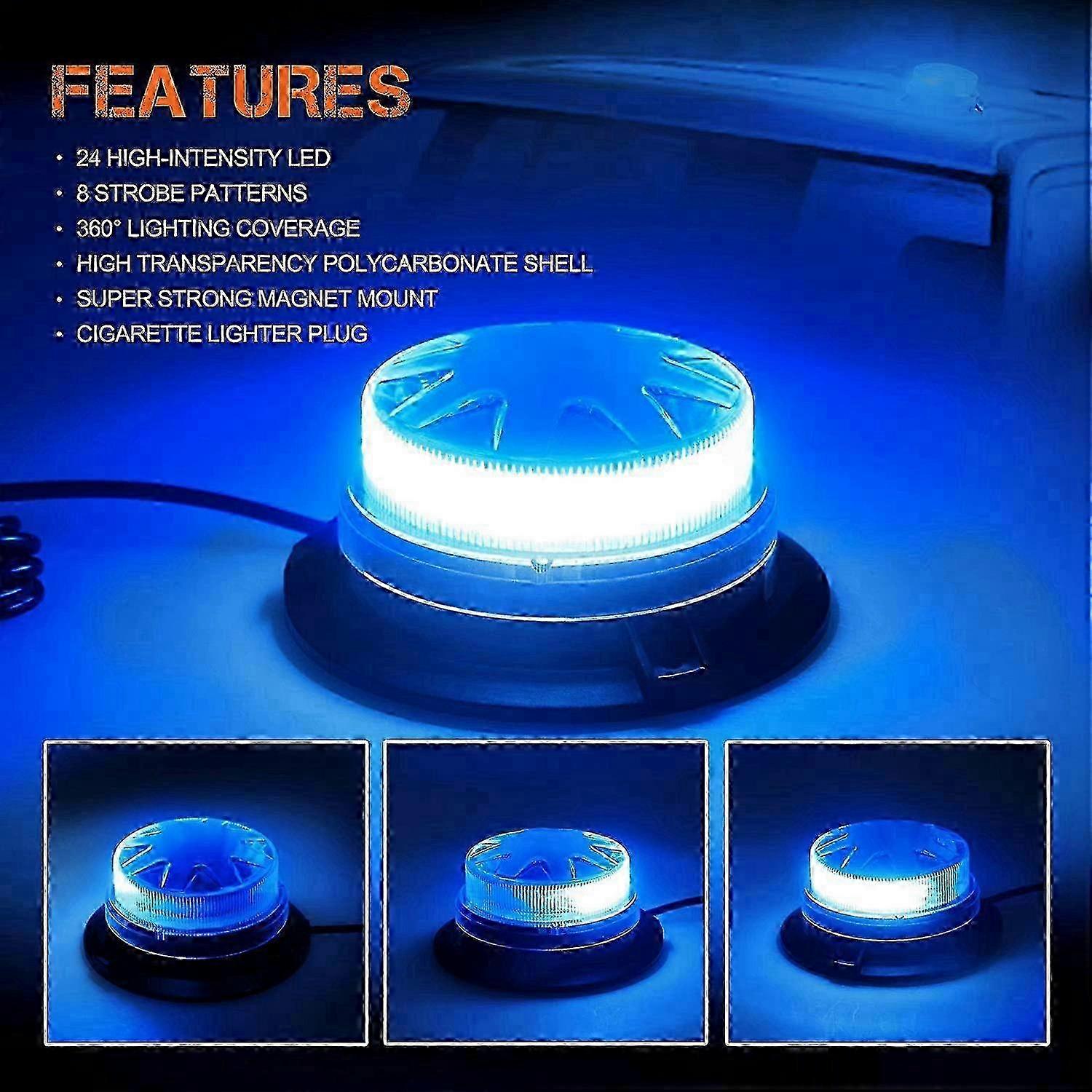 Car LED Ceiling Strobe Light LED Emergency Fire Truck Warning Light 9 ...