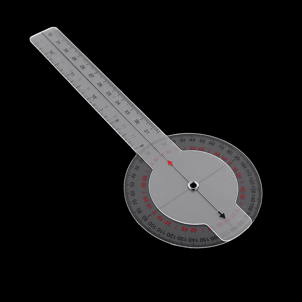 Goniometer Transparent Orthopedic Angle Ruler Plastic Goniometer 360 ...