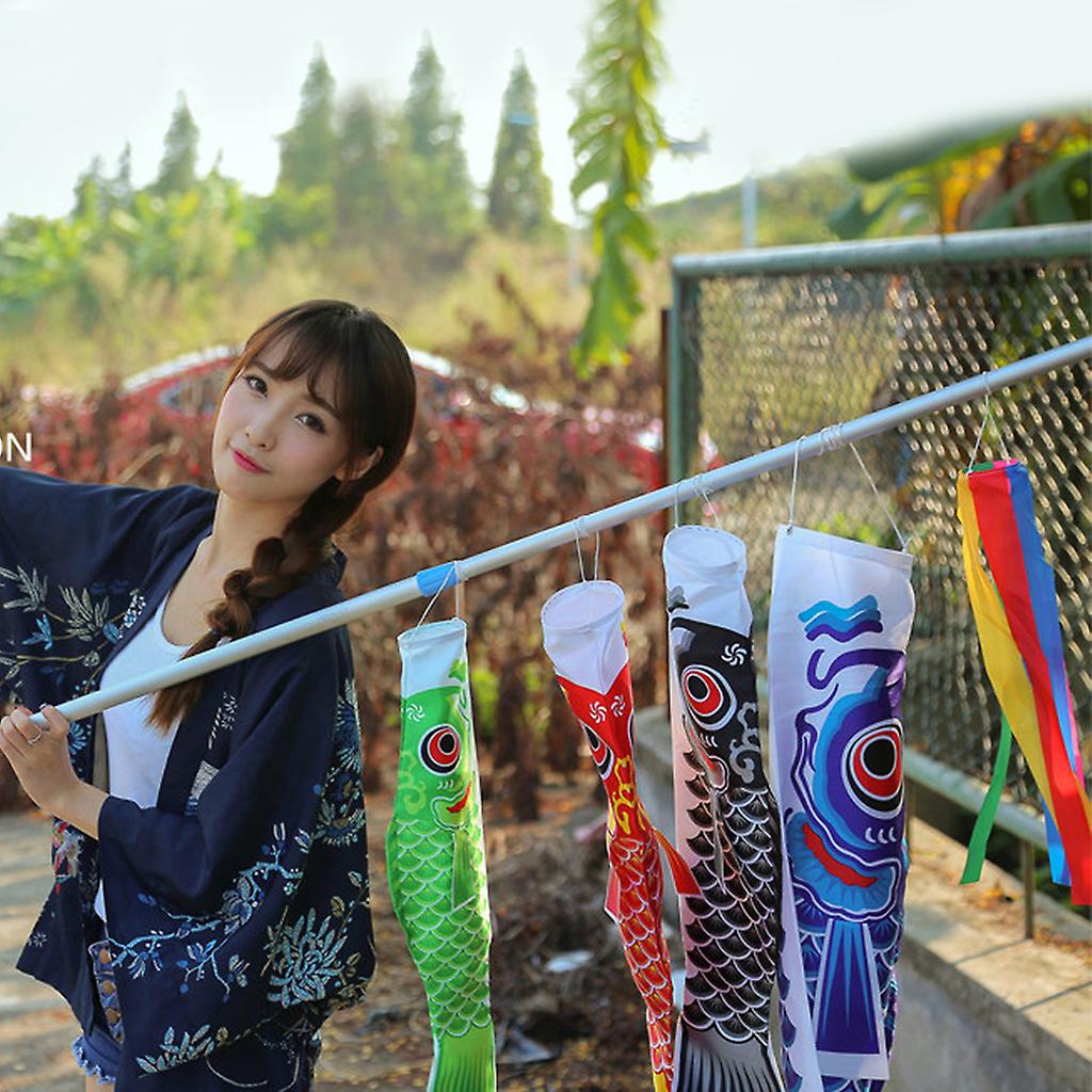 70cm Koi Nobori Carp Wind Socks Koinobori Colorful Fish Flag Hanging ...