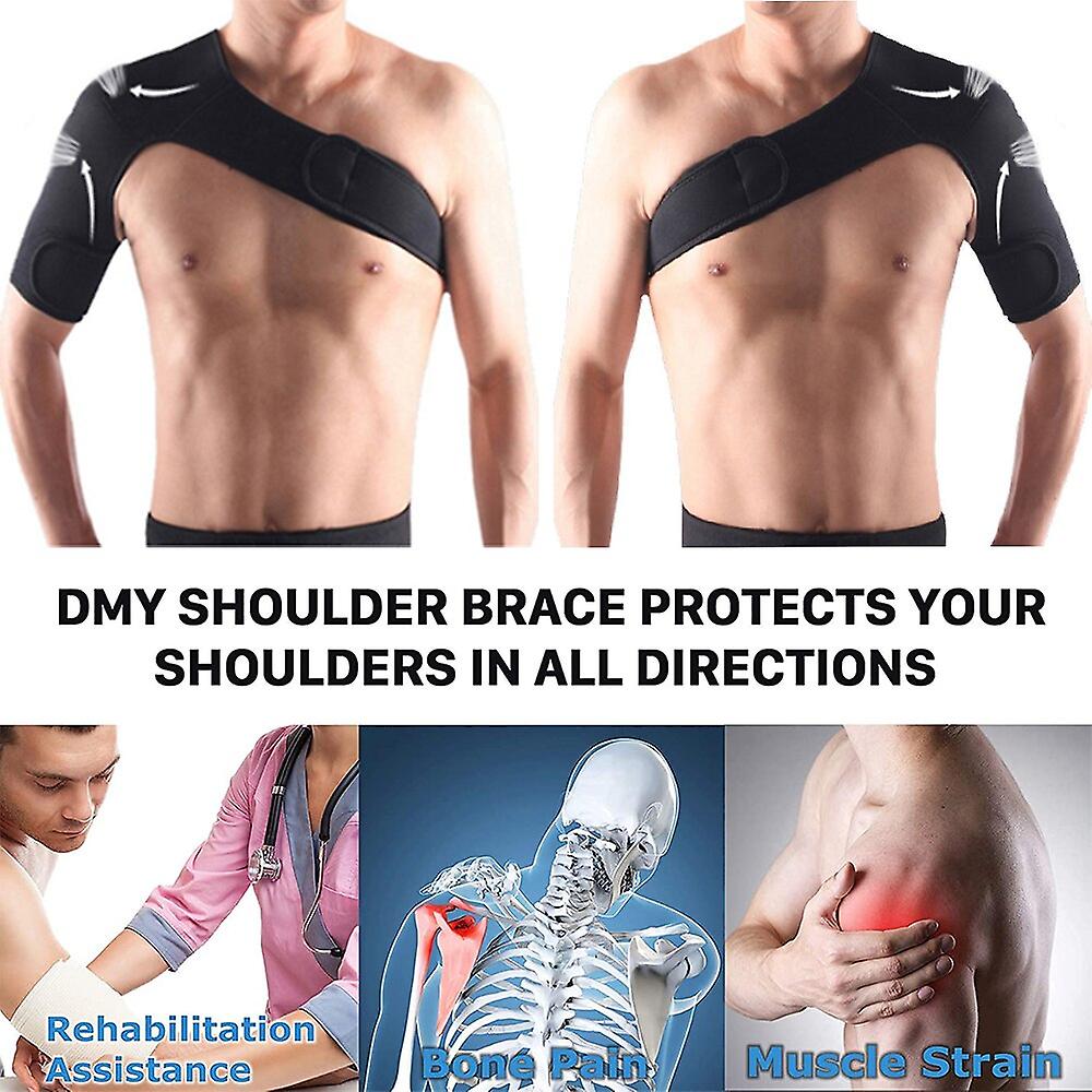 Adjustable Shoulder Stability Brace Light Breathable Shoulder Support ...