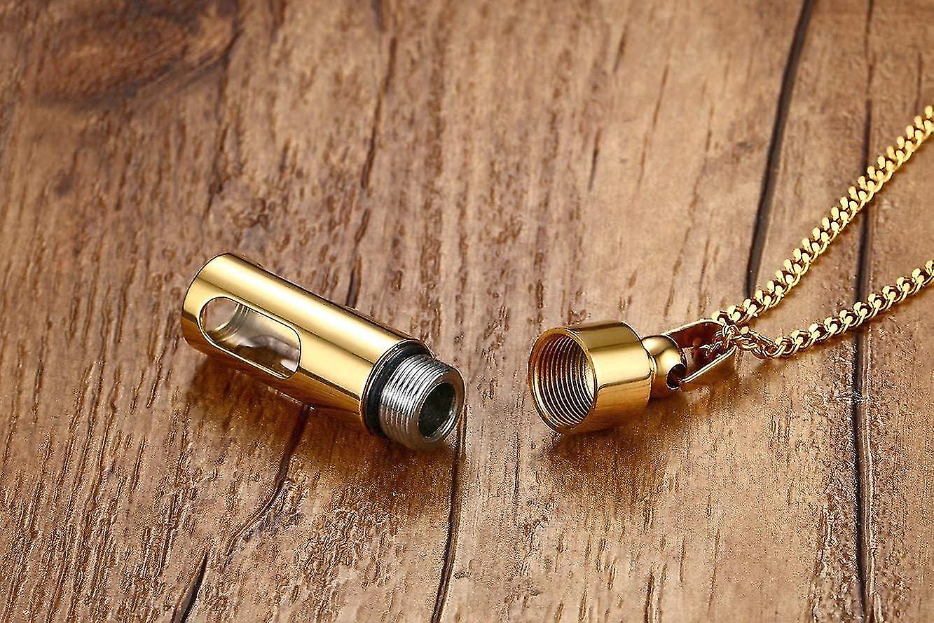 Stainless Steel Glass Container Tube Urn Keepsake Cremation Ashes ...