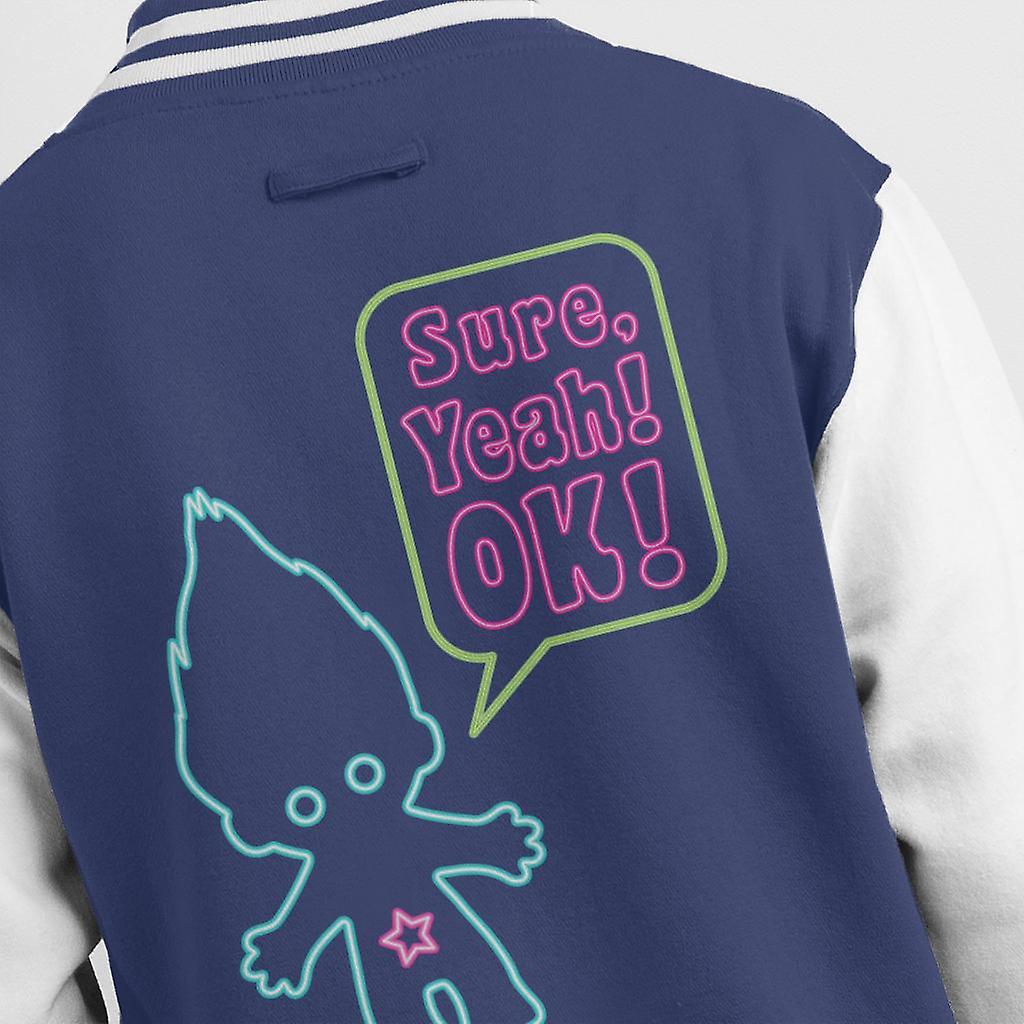 Trolls Neon Sure Yeah Ok Men's Varsity Jacket | Fruugo US