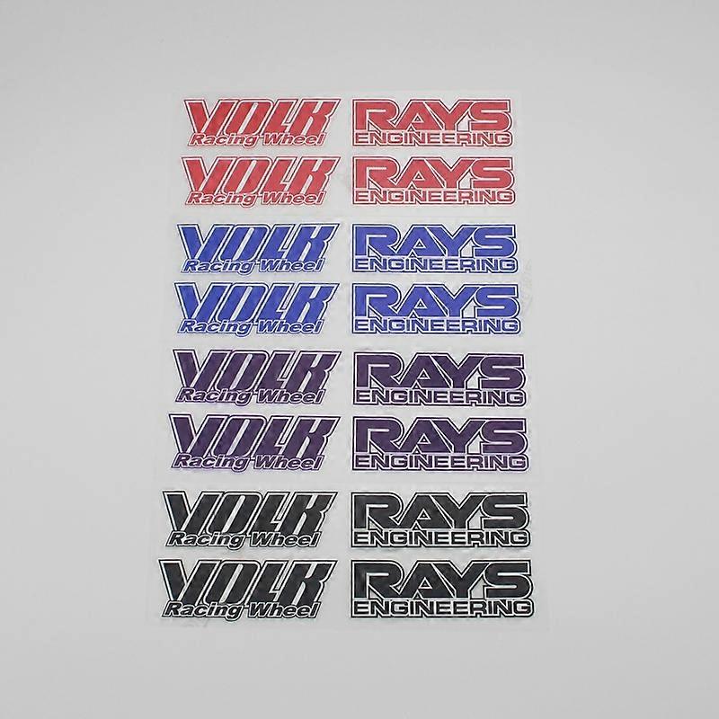 car styling rim sticker RAYS VOLK TE37 CE28 RACING WORK ADVAN ENKEI SSR ...