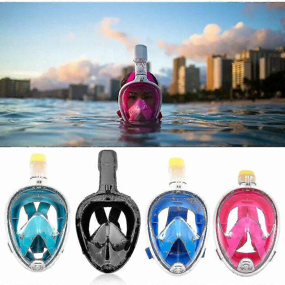 Snorkel Mask Anti Fog Full Face Swimming Diving Scuba Goggle Mask For ...