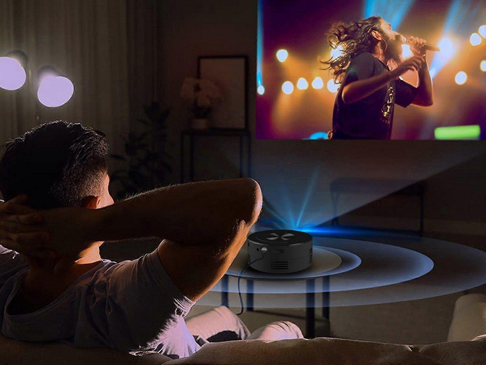 Portable Smart Projector Mini Home Projector for Smartphone - Black ...